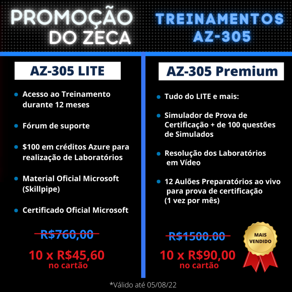 Promoção do Zeca - Profissão Cloud